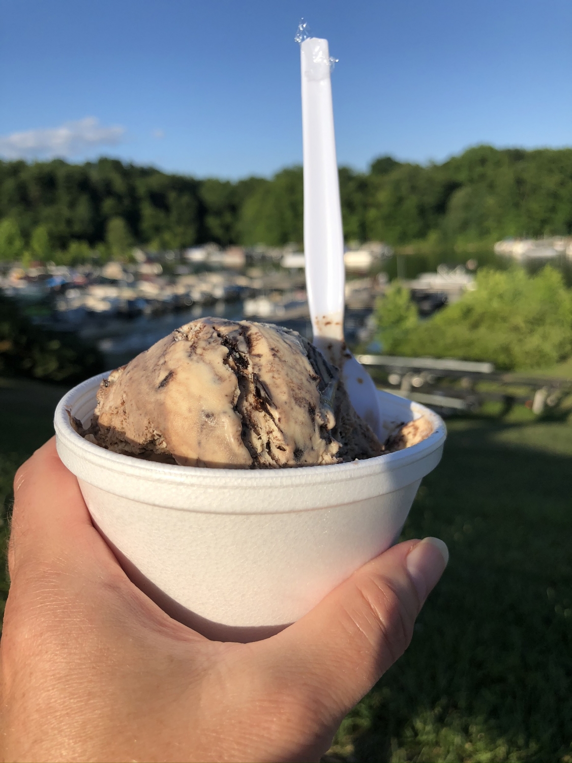 ice cream dockside at seneca lake